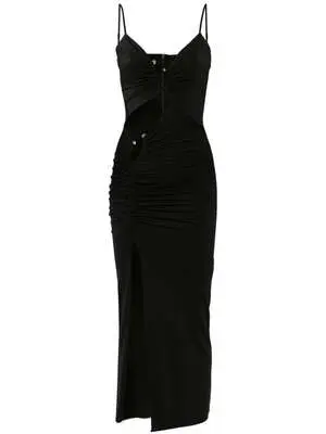 NISSA Cut-out Midi Dress - Black