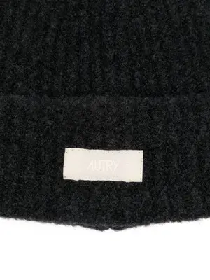 AUTRY Logo-patch Beanie - Grey