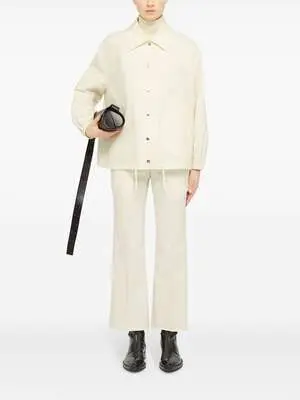 JIL SANDER Logo-print Shirt Jacket - White