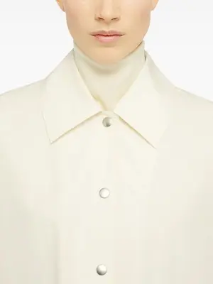 JIL SANDER Logo-print Shirt Jacket - White
