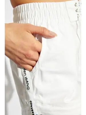 CONVERSE X Feng Chen Wang Flocked-logo Cargo Trousers