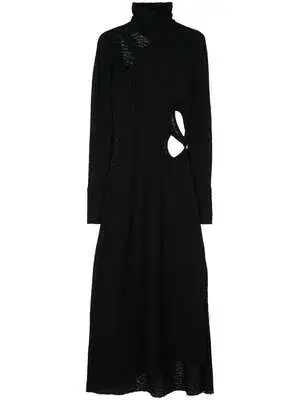 Victoria Beckham Floral Embroidery A-line Dress