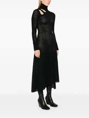 Victoria Beckham Floral Embroidery A-line Dress