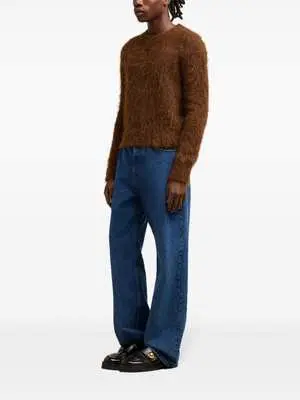 Ami Alpaca-mohair Blend Brushed Sweater
