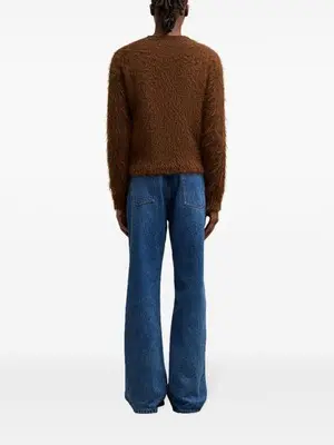 Ami Alpaca-mohair Blend Brushed Sweater