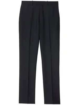Burberry Wool Tailored Trousers - Blue