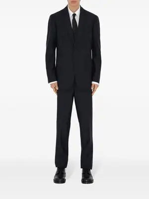 Burberry Wool Tailored Trousers - Blue