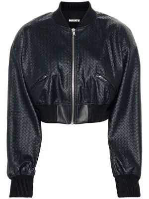 ROTATE BY BIRGER CHRISTENSEN Braided Cropped Jacket