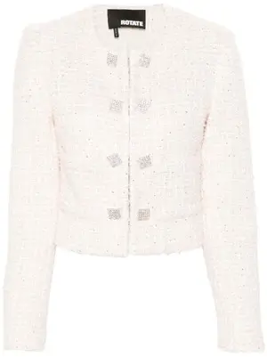 REMAIN BIRGER CHRISTENSEN ROTATE BIRGER CHRISTENSEN Sequin-Embellished Tweed Jacket