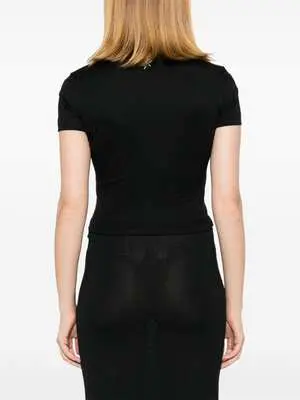 MUGLER Pierced T-shirt - Black