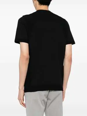 BOSS Logo-print Cotton-blend T-shirt - Black