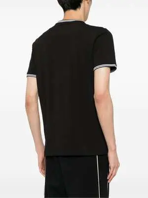 BOSS Stretch Cotton T-shirt With Stripes And Ogo Regular Fit