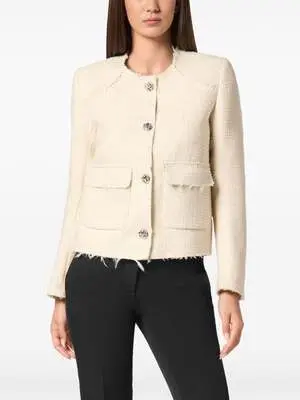 Philipp Plein Tweed Jacket - Neutrals
