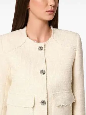 Philipp Plein Tweed Jacket - Neutrals