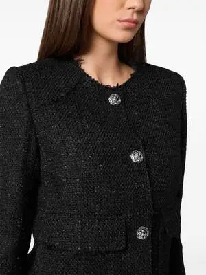 Philipp Plein Tweed Jacket - Black