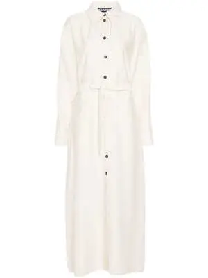 FRENKEN Parachute Shirt Dress - White