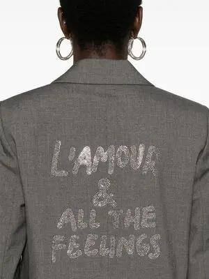 Zadig&Voltaire Rhinestone-slogan Blazer
