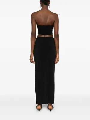 NISSA Faux Pearl-embellished Skirt Set