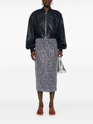 ROTATE BY BIRGER CHRISTENSEN Midi Pencil Skirt - Purple