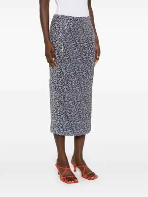 ROTATE BY BIRGER CHRISTENSEN Midi Pencil Skirt - Purple
