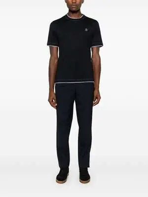 Brunello Cucinelli Logo-embroidered T-shirt