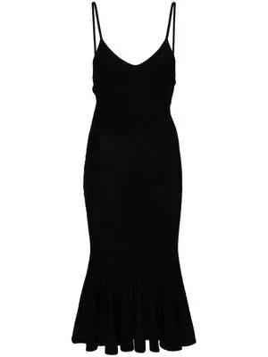 Khaite Queen Pointelle Knit Dress