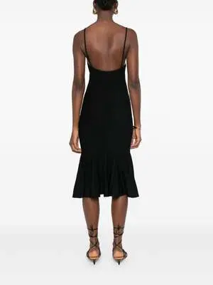 Khaite Queen Pointelle Knit Dress