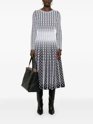 ANTONINO VALENTI Striped Midi Dress