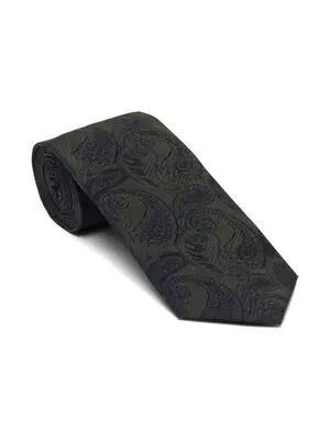 Brunello Cucinelli Jacquard Silk Tie - Green