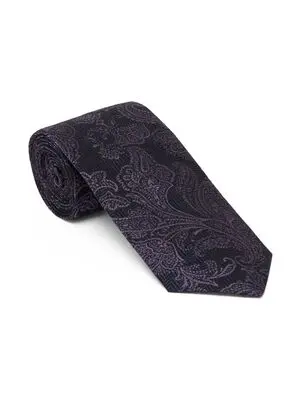 Brunello Cucinelli Brunello Cucinelli Jacquard Neck Tie Purple