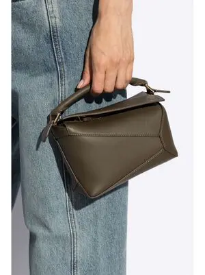 Loewe Mini Puzzle Tote Bag - Green