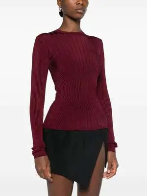 MUGLER Knit Top - Red
