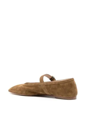 Le Monde Beryl 10mm Suede Mary Jane Ballerina - Brown