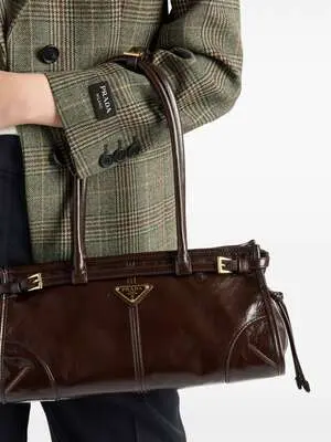 Prada Medium Bonnie Tote Bag - Brown