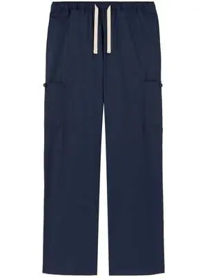 Palm Angels Twill Loose-fit Trousers - Blue