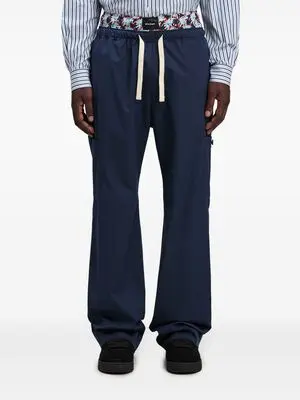 Palm Angels Twill Loose-fit Trousers