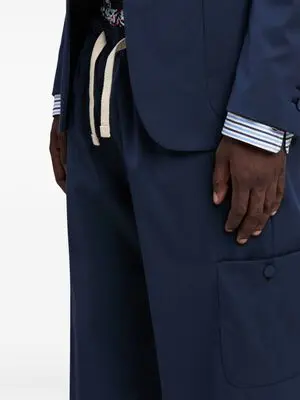 Palm Angels Twill Loose-fit Trousers