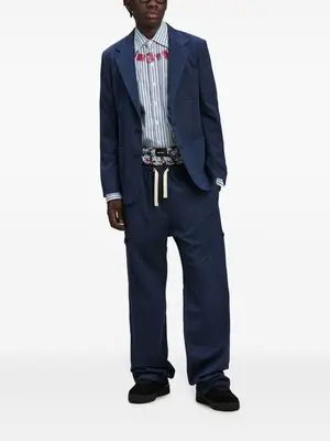 Palm Angels Logo-embroidered Blazer