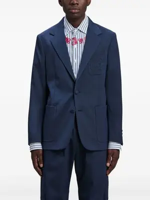Palm Angels Logo-embroidered Blazer