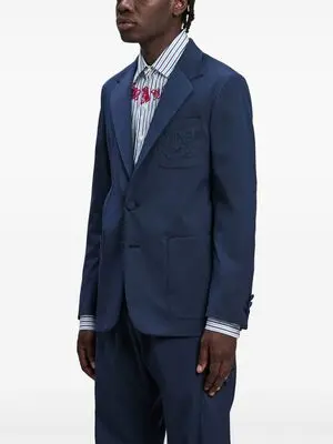 Palm Angels Logo-embroidered Blazer