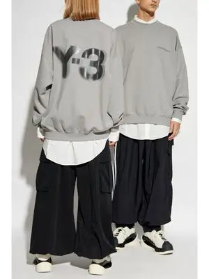 Y3 Logo-printed Crewneck Sweatshirt