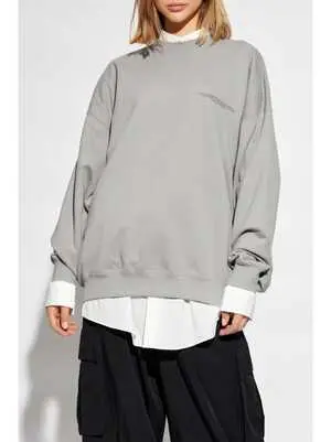 Y3 Logo-printed Crewneck Sweatshirt
