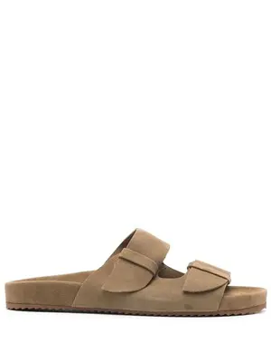 ANCIENT GREEK SANDALS Diogenis Slides - Green