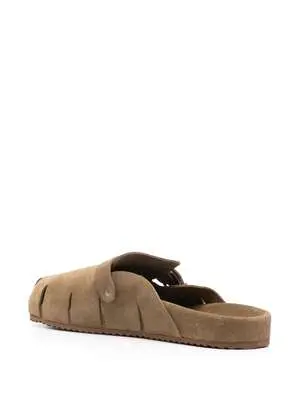 ANCIENT GREEK SANDALS Atlas Mules - Green