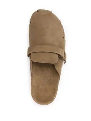 ANCIENT GREEK SANDALS Atlas Mules - Green