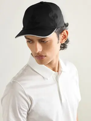 Loro Piana Logo-embroidered Storm System® Shell Baseball Cap - Gray