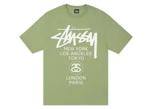 StÜssy World Tour Tee Shirt Moss