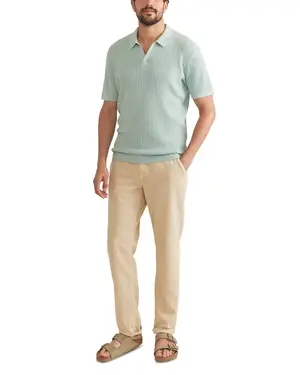 Marine Layer Liam Textured Polo Sweater