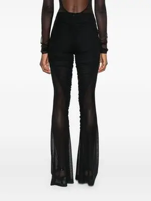 MUGLER Ruched Flared Trousers