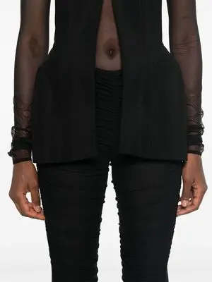 MUGLER Ruched Flared Trousers